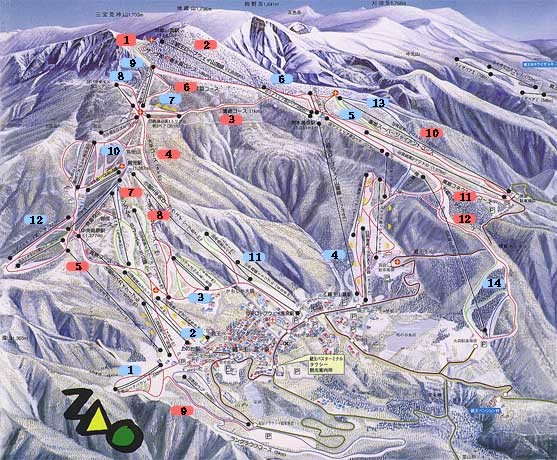 Optional ski course guide | Zao-spa ski resort Lodge Scole【Official site】